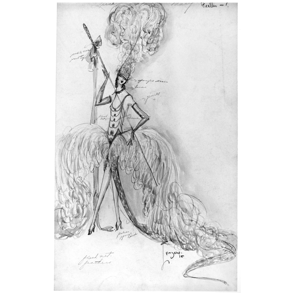 Ziegfeld Follies 1928. Nfeather Costume Designed By Charles Lemaire For ...