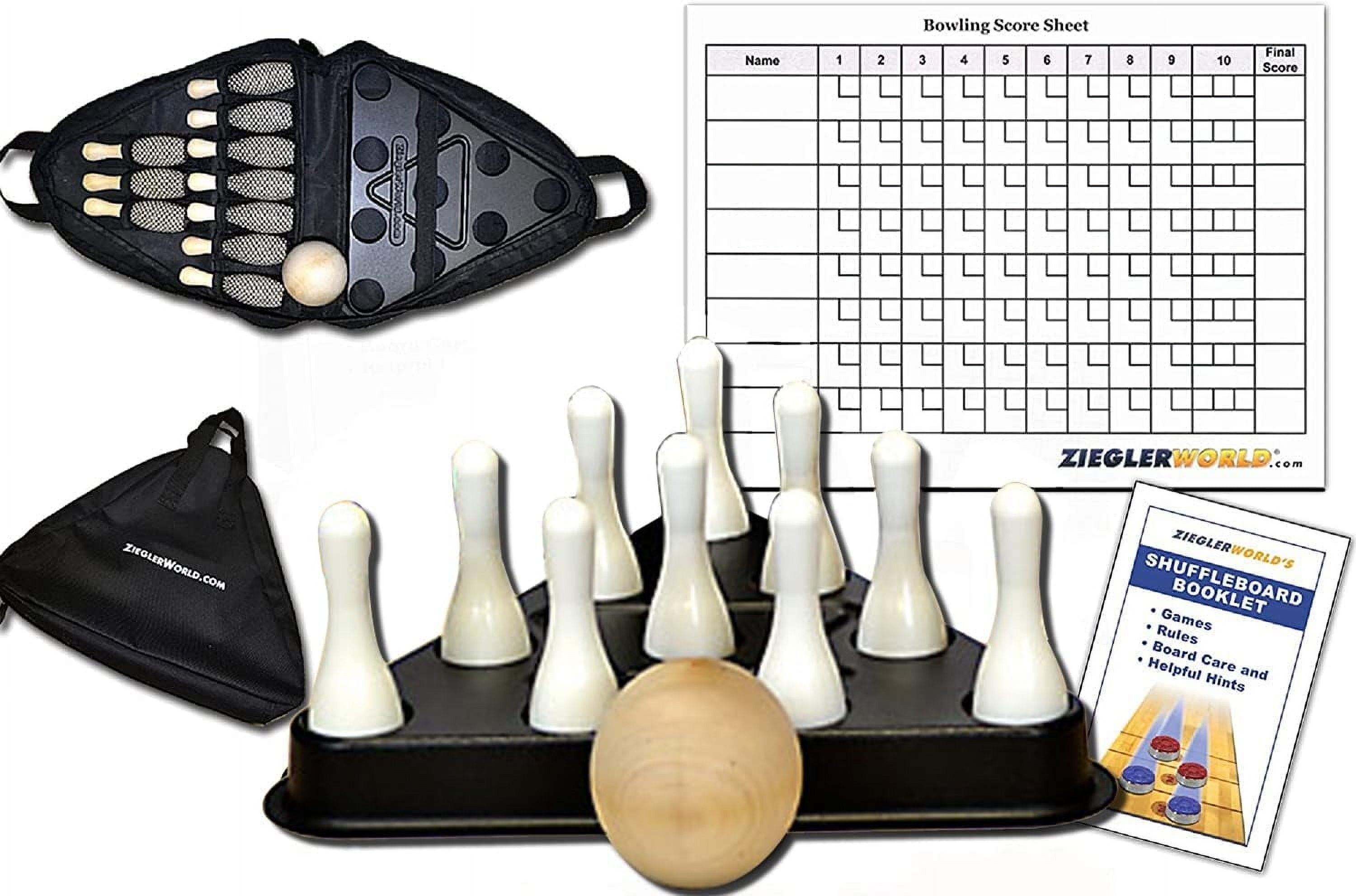 Zieglerworld Table Shuffleboard Bowling White Pins - Pinsetter - Rules ...