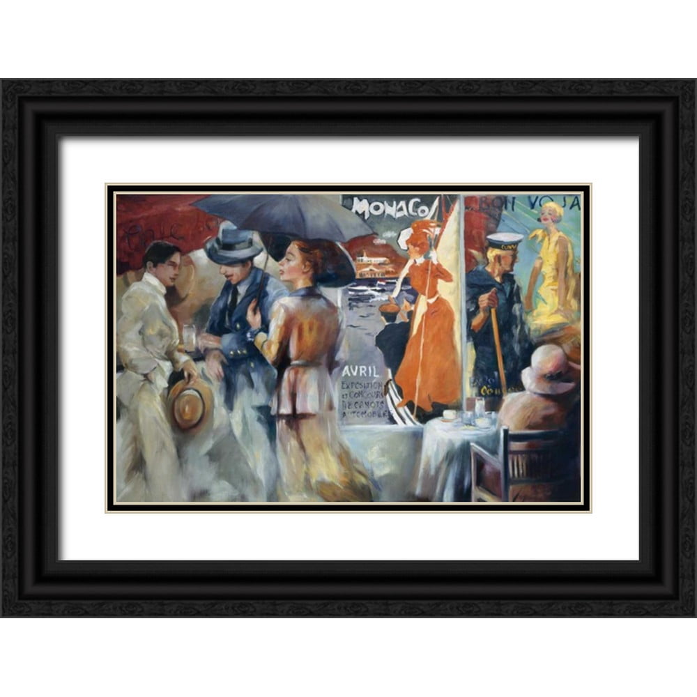 Zielinska, Maria 14x11 Black Ornate Wood Framed with Double Matting ...