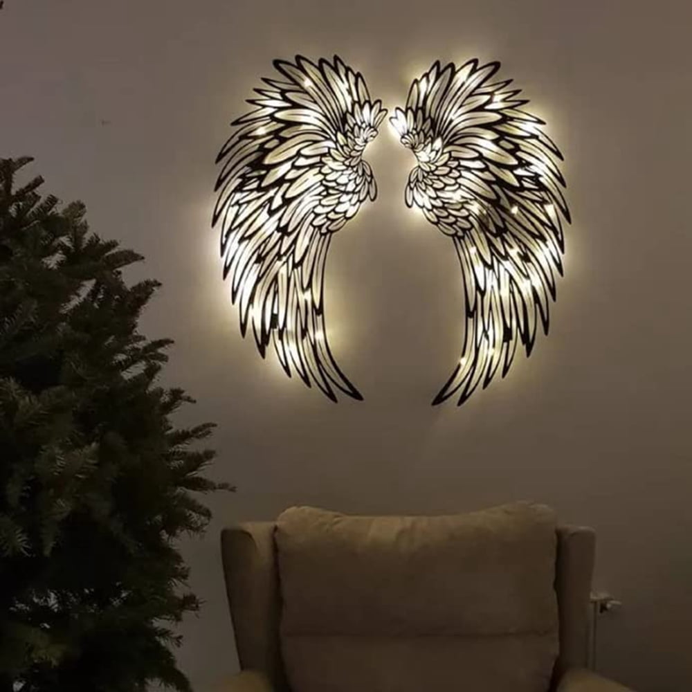 Ziermo Angel Wings Lights Wall Sculptures - Walmart.com