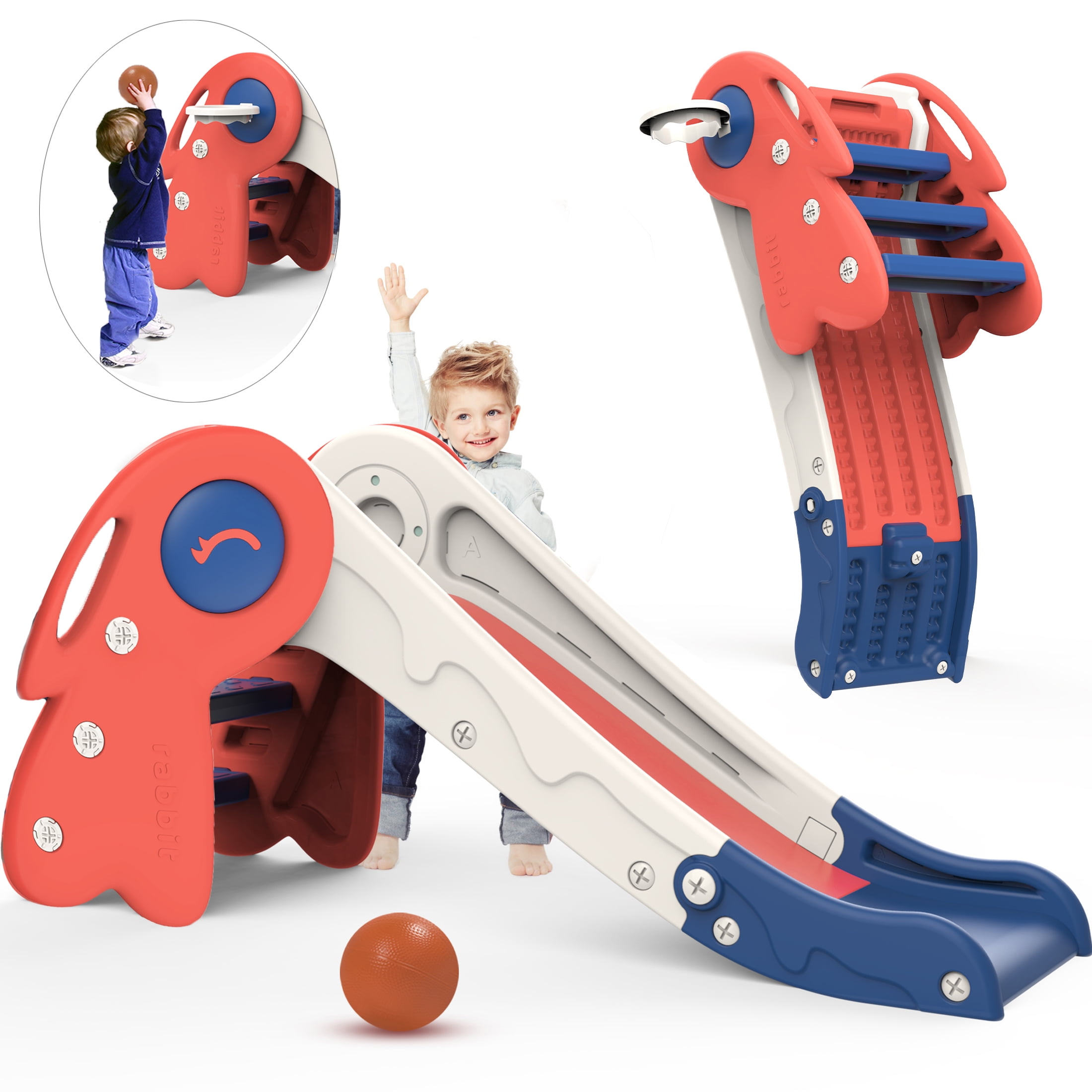 Zifadola 2 in 1 Slides for Kids, Toddler Slide Indoor or Outdoor ...