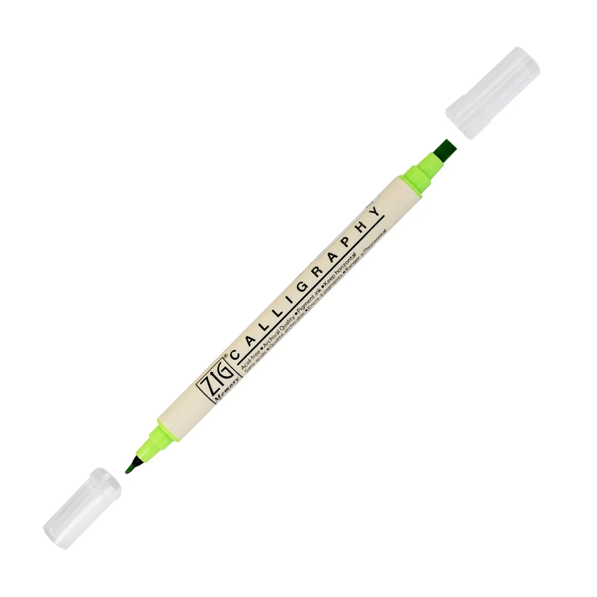 Zig Memory System Calligraphy Dual Tip Marker Kiwi - Walmart.com
