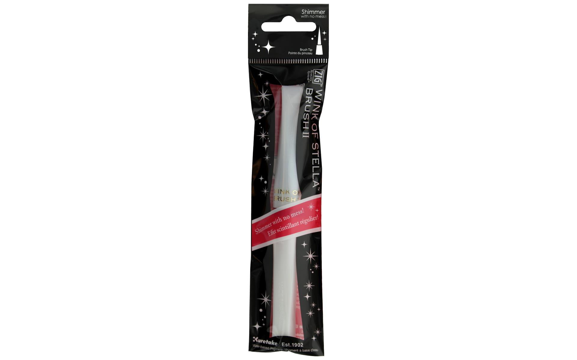 Zig Memory System Wink Of Stella Brush Glitter Marker-Glitter White ...