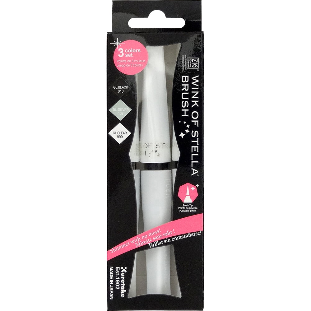 Zig Memory System, Wink of Stella Brush, Elegant, 3 Colors - Walmart.com