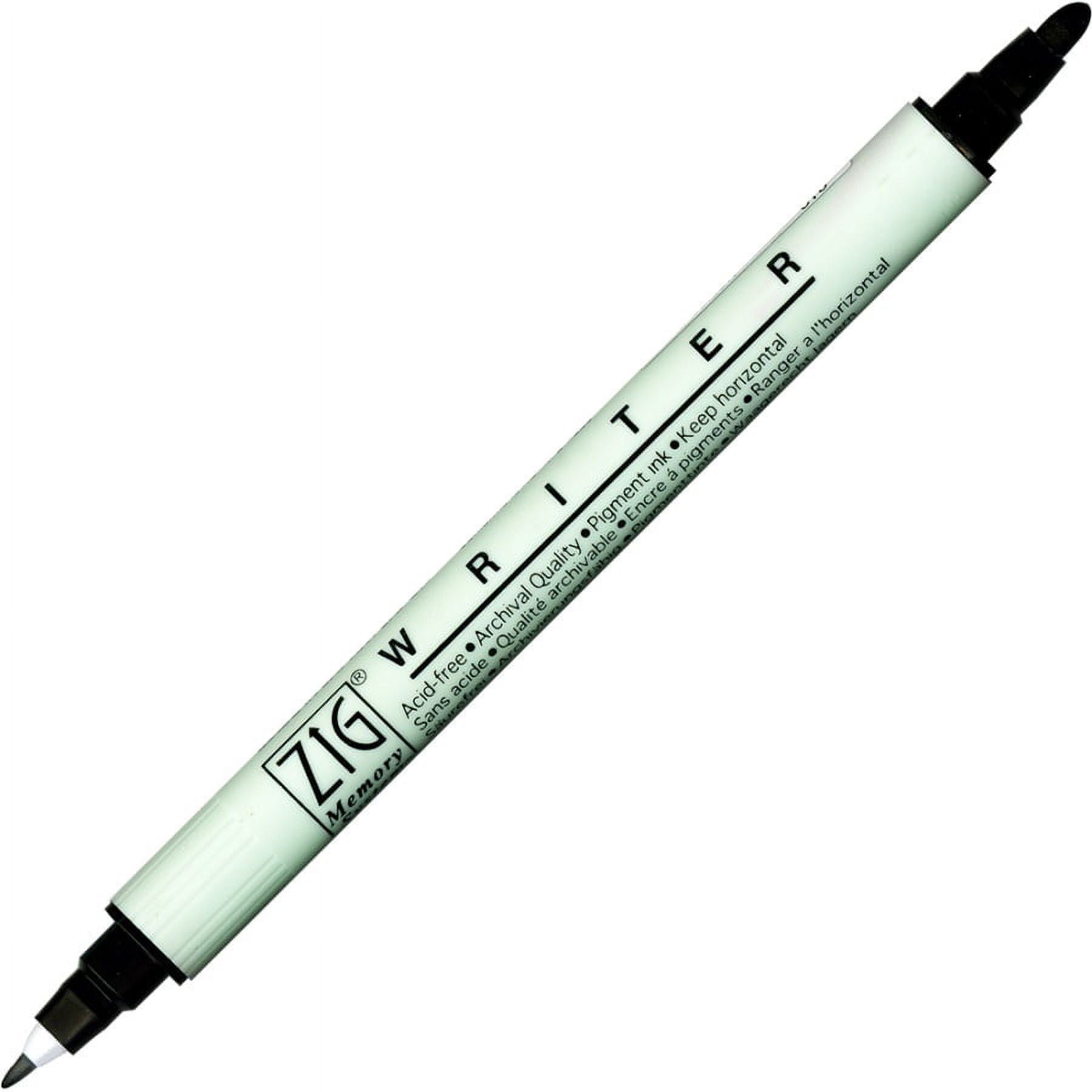 Zig Memory System Writer Dual-Tip Marker-Pure Black - Walmart.com