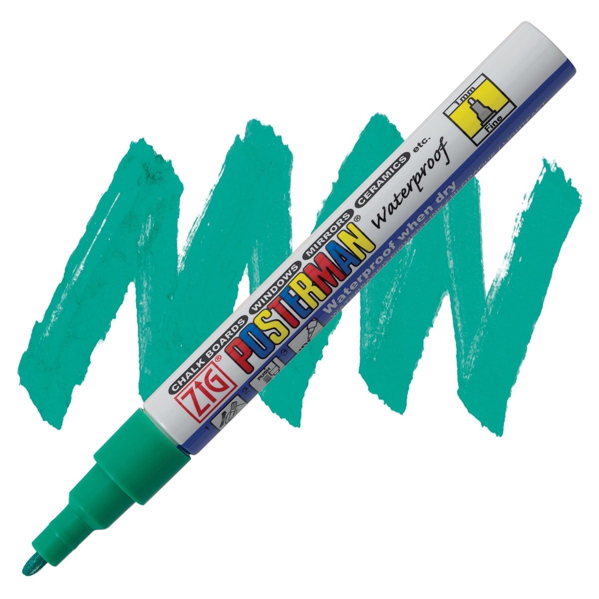Zig Posterman Paint Marker - 1 mm, Green, Fine Line - Walmart.com