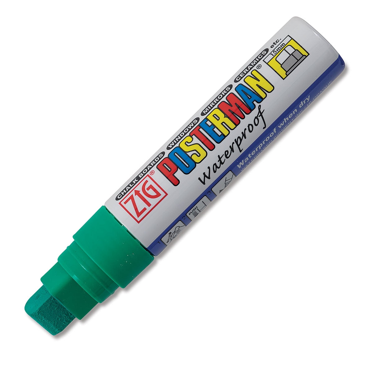 Zig Posterman Paint Marker - 15 mm, Green, Big & Broad - Walmart.com