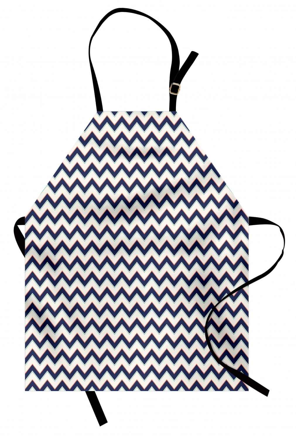 Zig Zag Apron Geometric Retro Stylized Pattern with Funk Art Effects ...