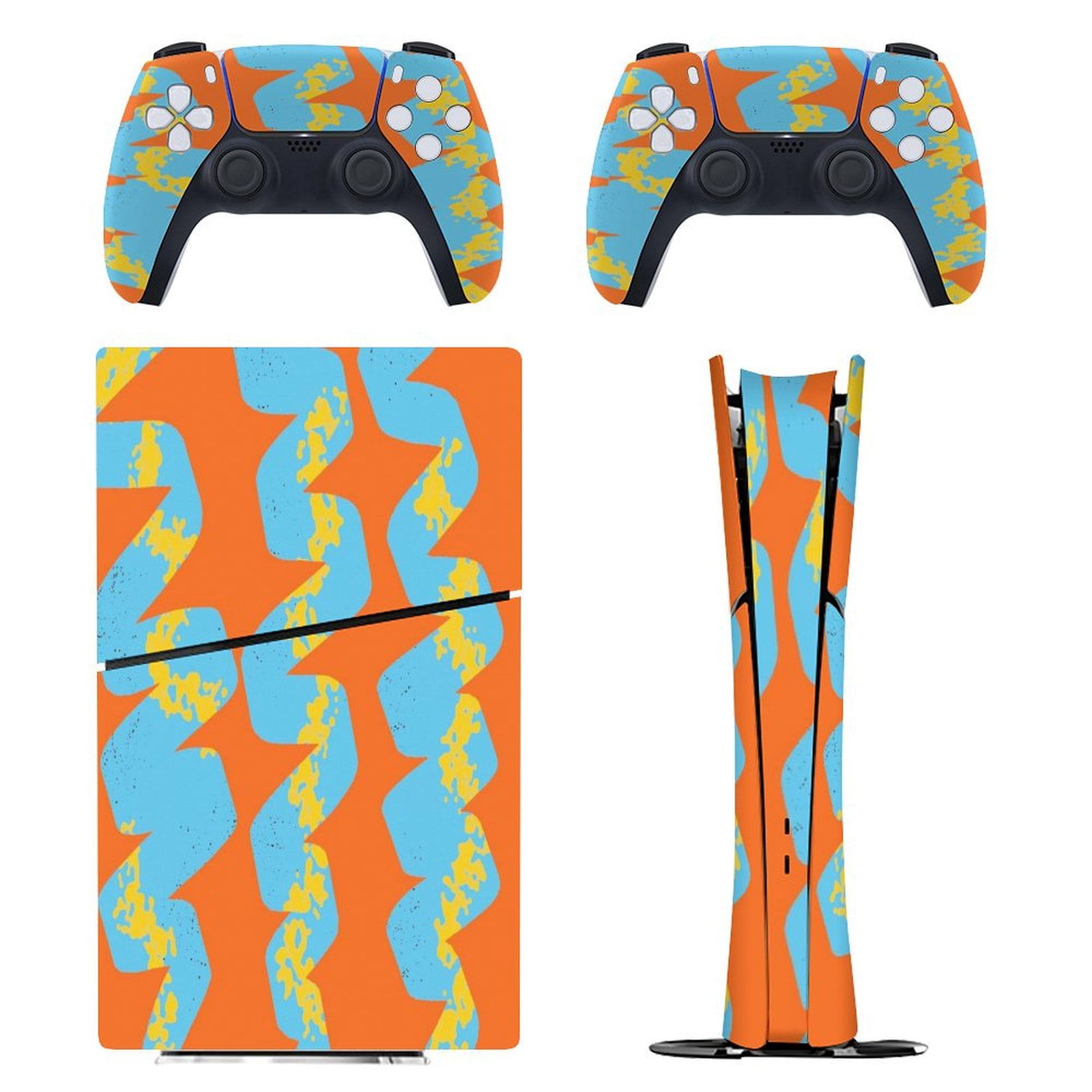 Zig-zag-lines PS5/PS5 Slim Digital Disc Skin Sticker For Console And ...