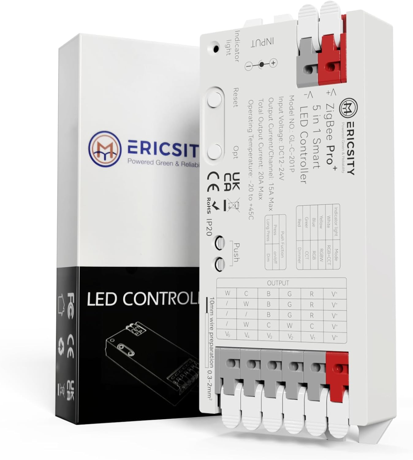 ZigBee 3.0 Pro+ Smart LED Controller 5 in 1, 2.4GHz WiFi PWM LED ...