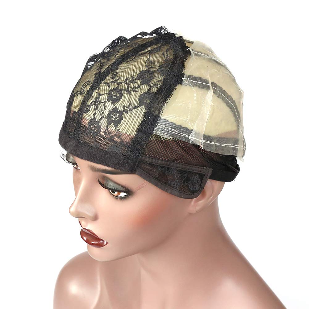 ZigZag Hair Black Dissolved Paper Weaving Wig Cap for Making Wig with ...