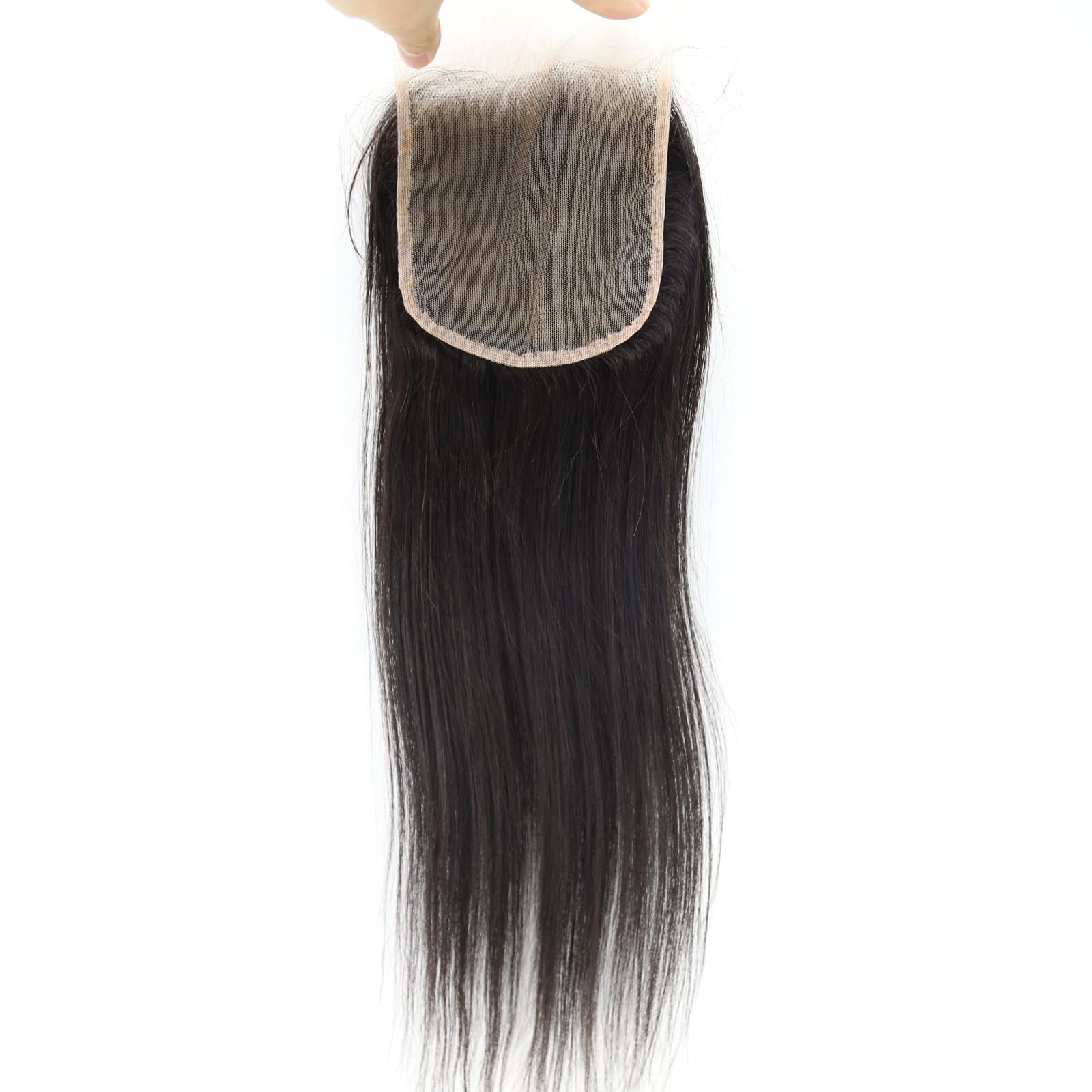 ZigZag Hair Transparent 5x5 Lace Closure Straight Brazilian Virgin ...