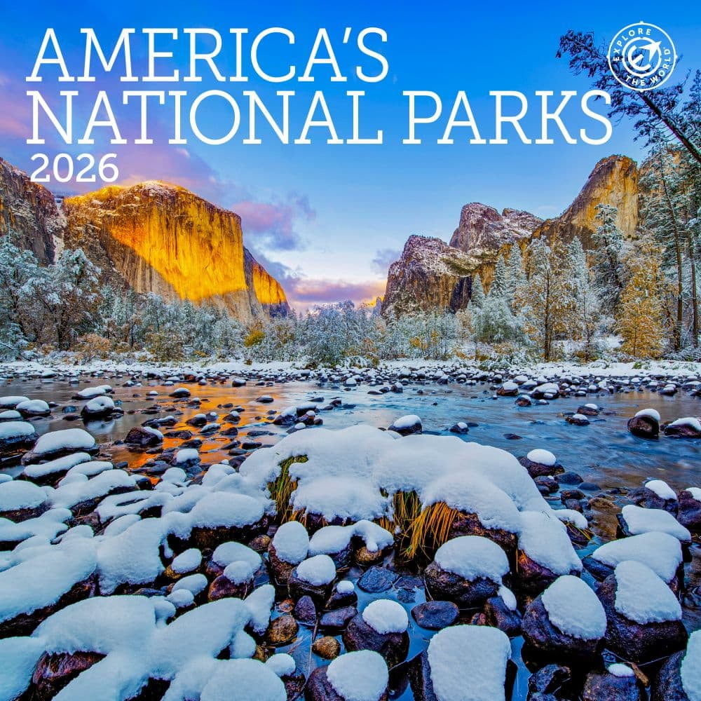 Ziga Media, National Parks 2026 Mini Wall Calendar, 7'' X 7'', 16-Month ...