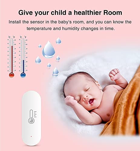 Zigbee Smart Temperature Humidity Sensor: Wireless Thermometer Hygrometer 3-Pack & Tuya ...