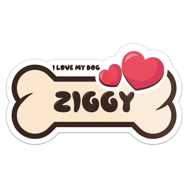 Ziggy Dog Sticker Phone Decal Water Bottle Stickers Car Decals, Laptop Sticker - Walmart.com