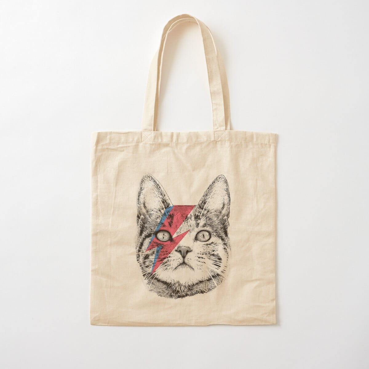 Ziggy Stardust Cat , David Bowie, Wo Cotton Tote Bag Canvas Tote Bag ...