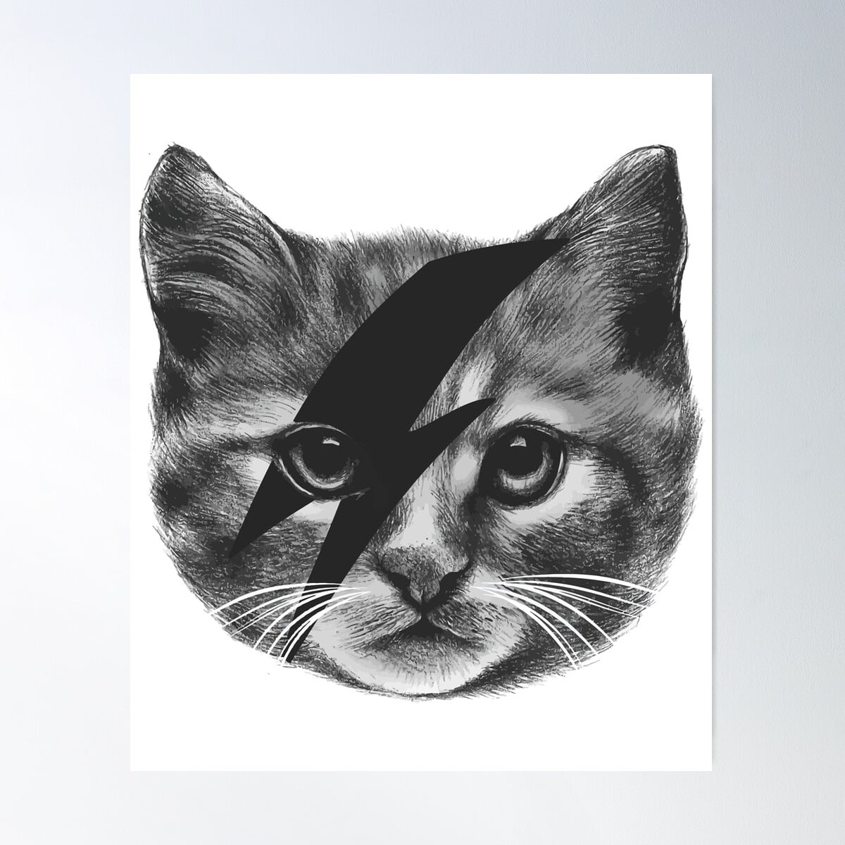 Ziggy Stardust Cat Kitten I Love Cats Kitty Meow Punk 70S Poster Wall ...