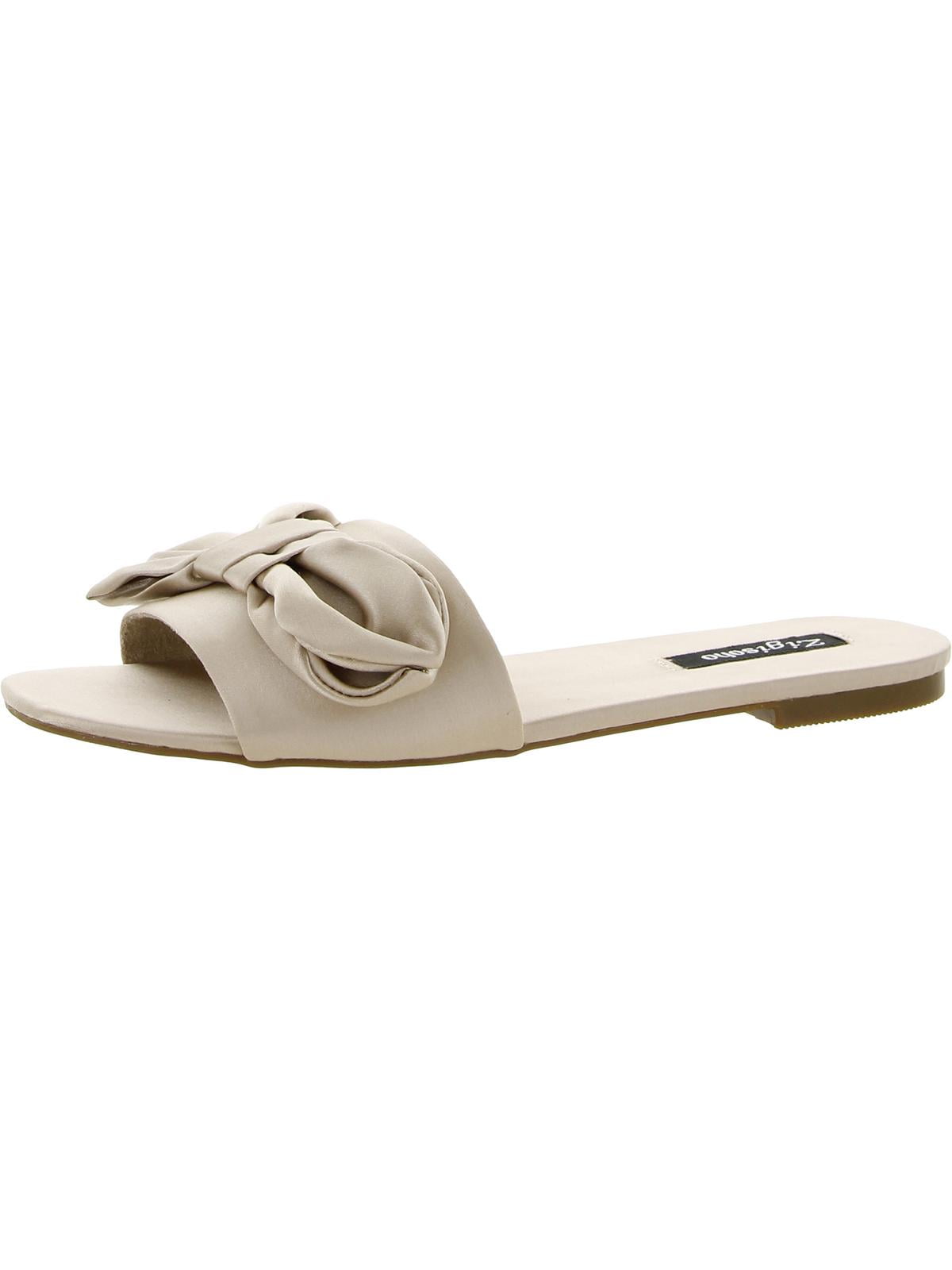 Zigi Soho Women's Valiant Satin Slide Dress Flat Sandals - Walmart.com