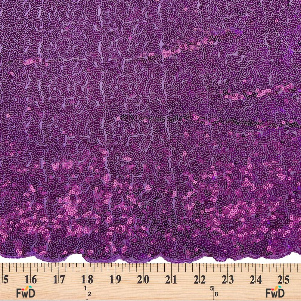 Zigzag Micro Sequins Starlight Fabric on Stretch Mesh Fabric 50" Wide ...