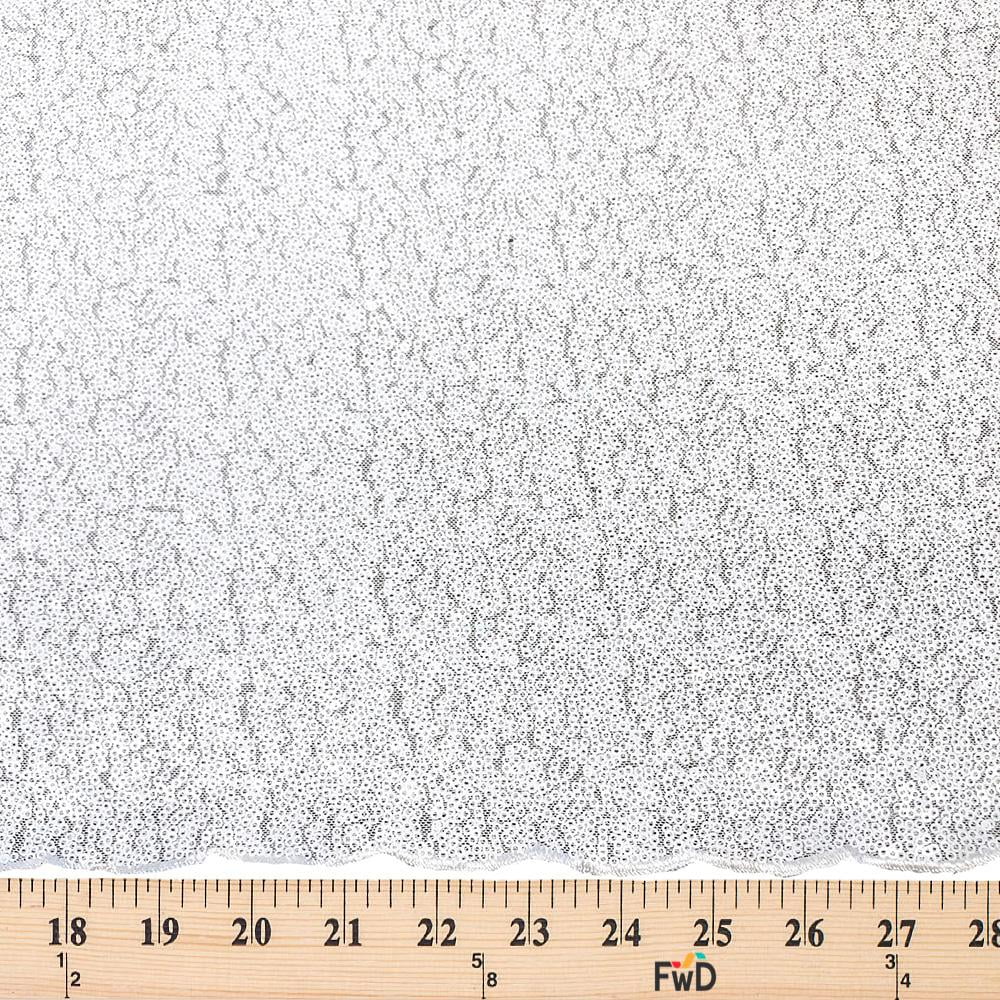 Zigzag Micro Sequins Starlight Fabric on Stretch Mesh Fabric 50" Wide ...