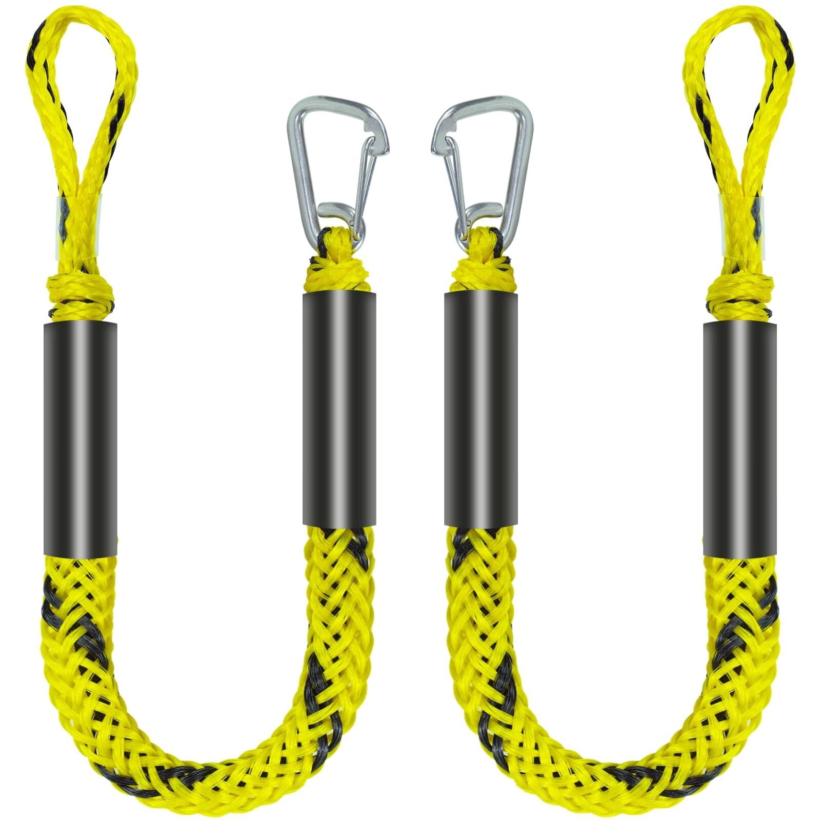 Zihao 4 Feet Bungee Dock Line Mooring Rope 2-Pack for Docking with ...