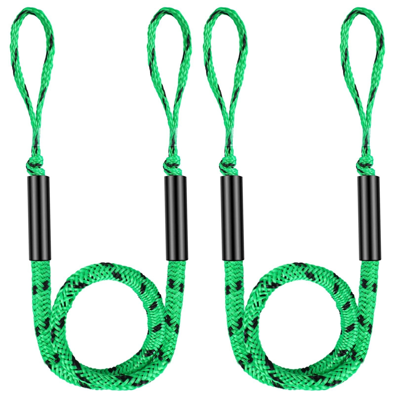 Zihao Bungee Dock Lines - Boat Accessories - 4 Feet Bungee Shock Cords ...