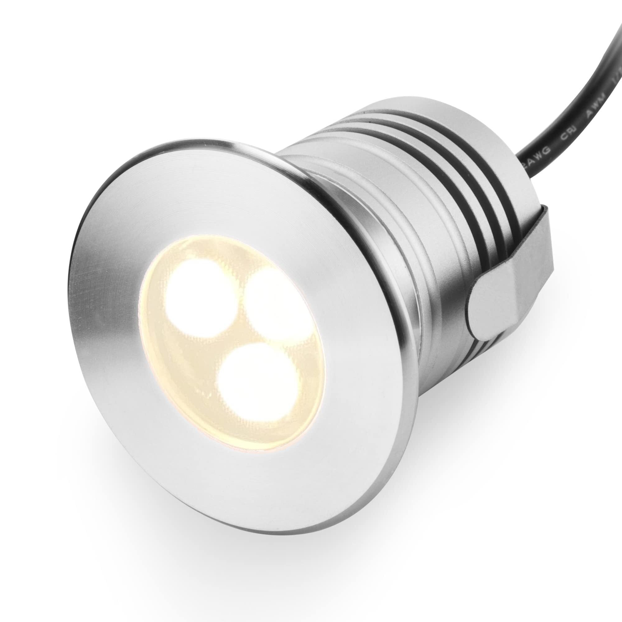 Zihao LED Underwater Pool Lights, 3W 12V-24V DC, IP68 Waterproof ...