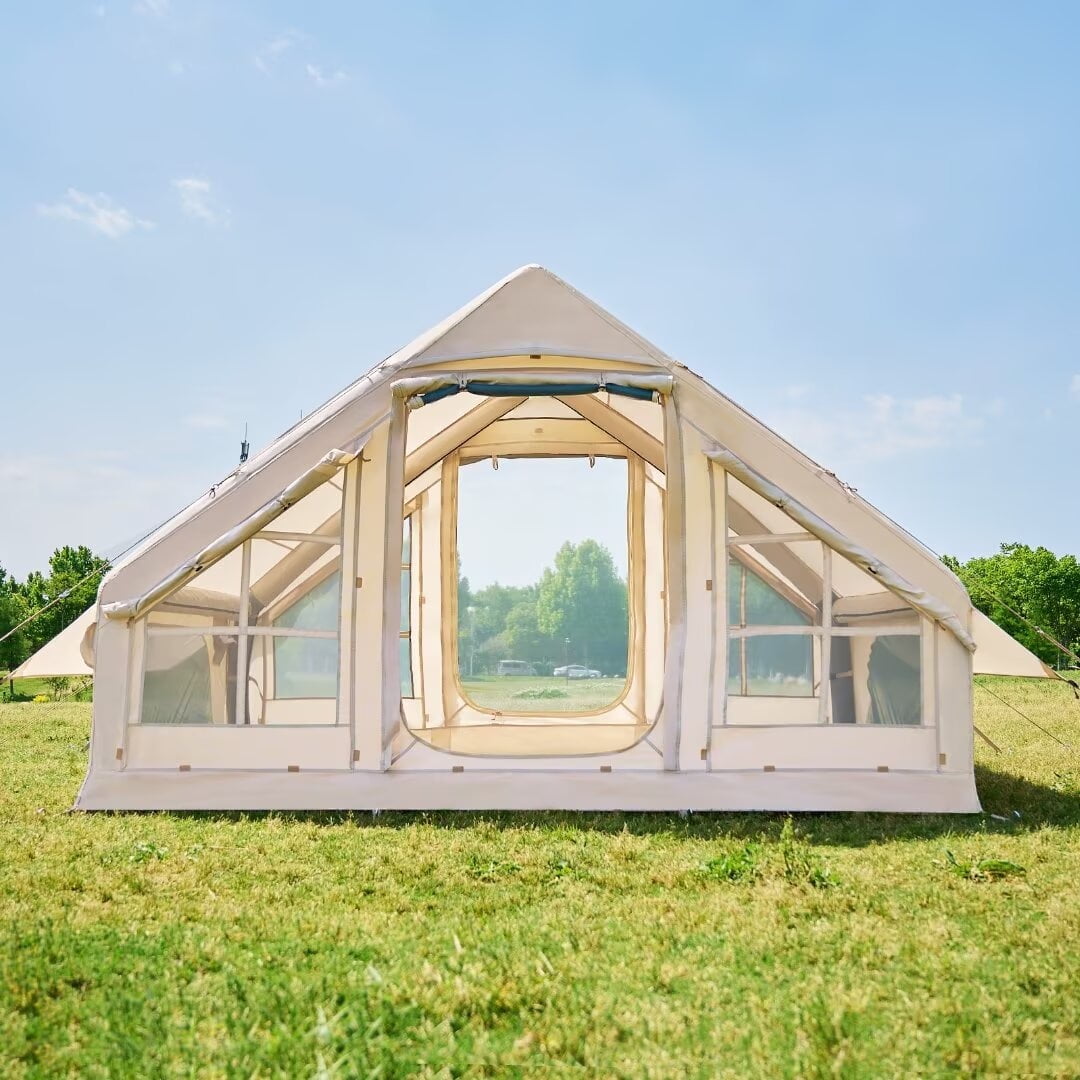 Zikebtuy Inflatable Bell Tents for Camping, Blow Up Tent with Hand Pump ...