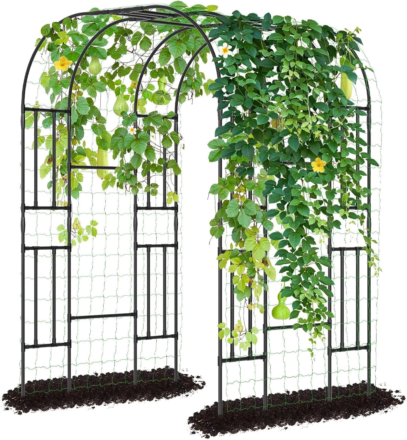 Zikebtuy Large Tall Garden Arch Trellis for Climbing Plants Outdoor ...