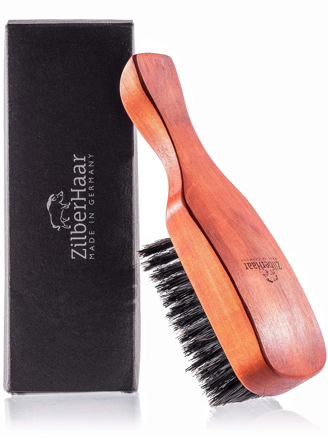 ZilberHaar Major Men's Hair and Beard Brush with Soft Boar Bristles ...