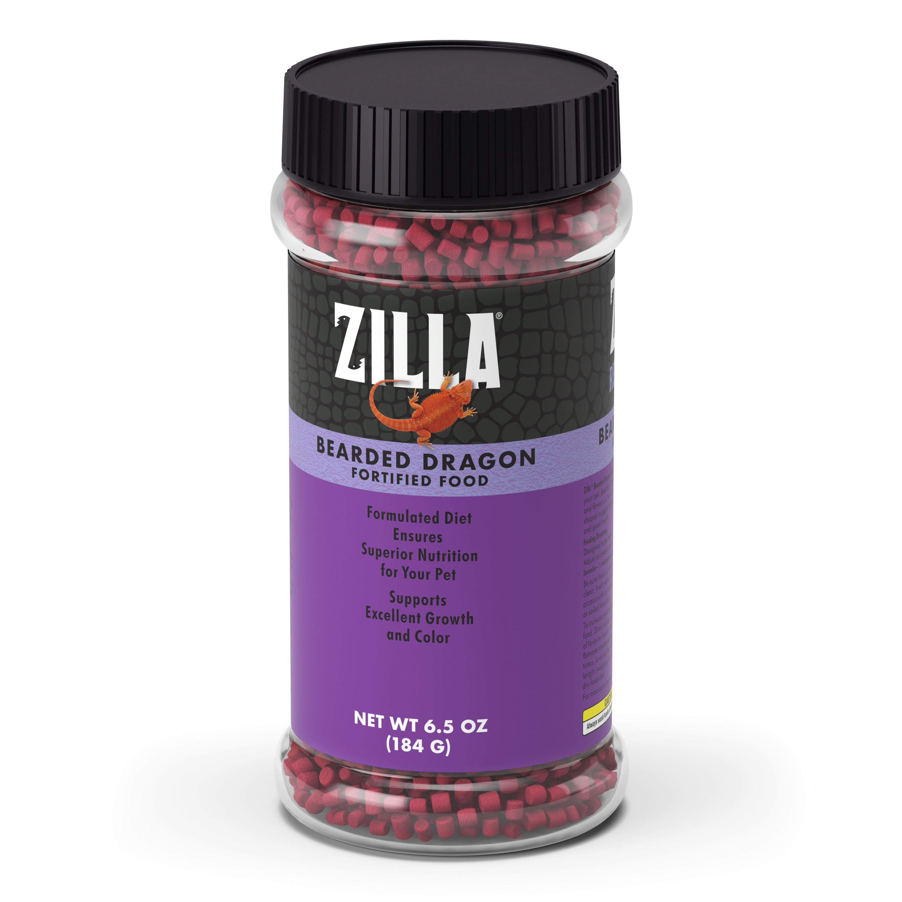 Zilla Bearded Dragon Extruded Food Pellets 6.5 Ounces - Walmart.com