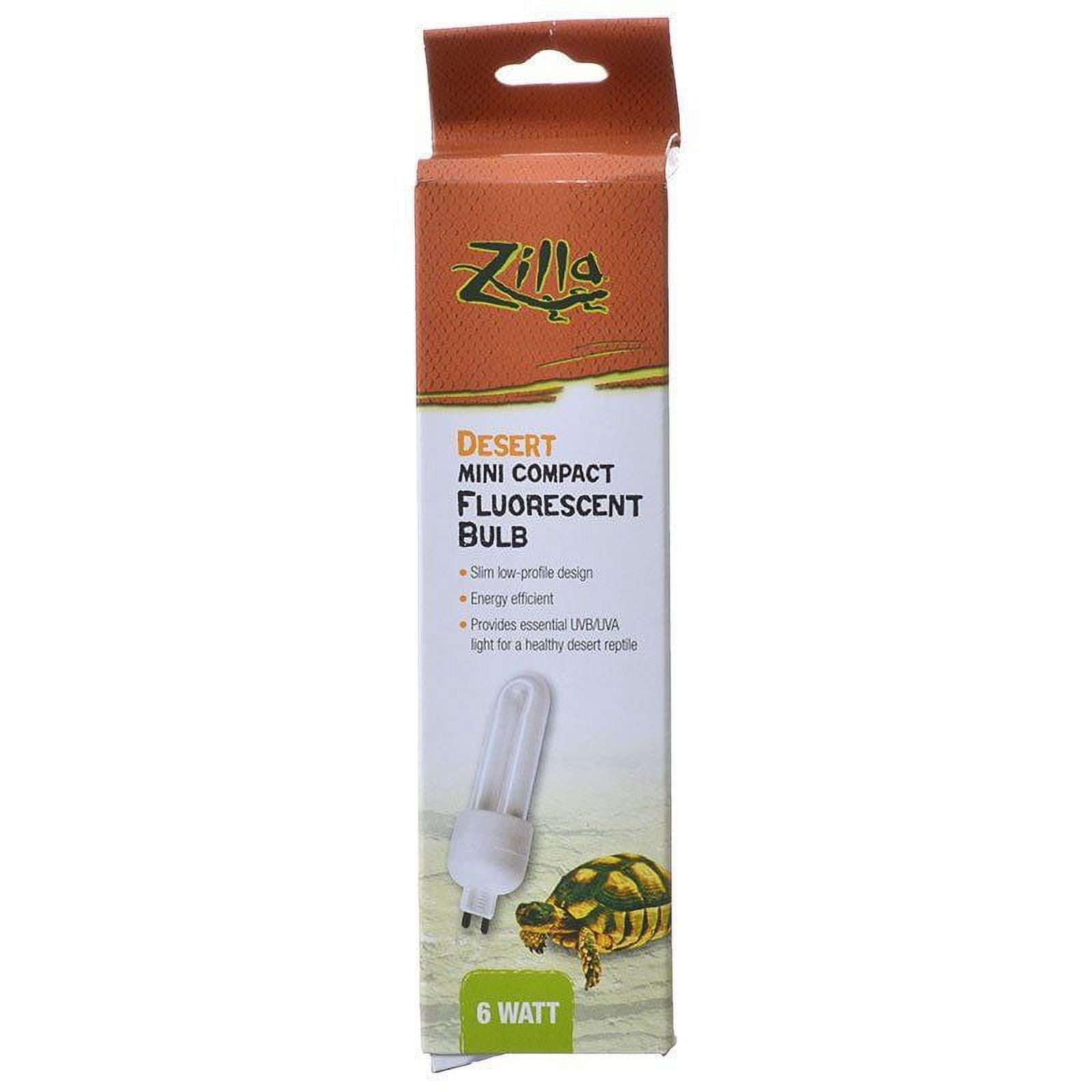 Zilla Desert Mini Compact Fluorescent UVA/UVB Bulb [Reptile, Lighting ...