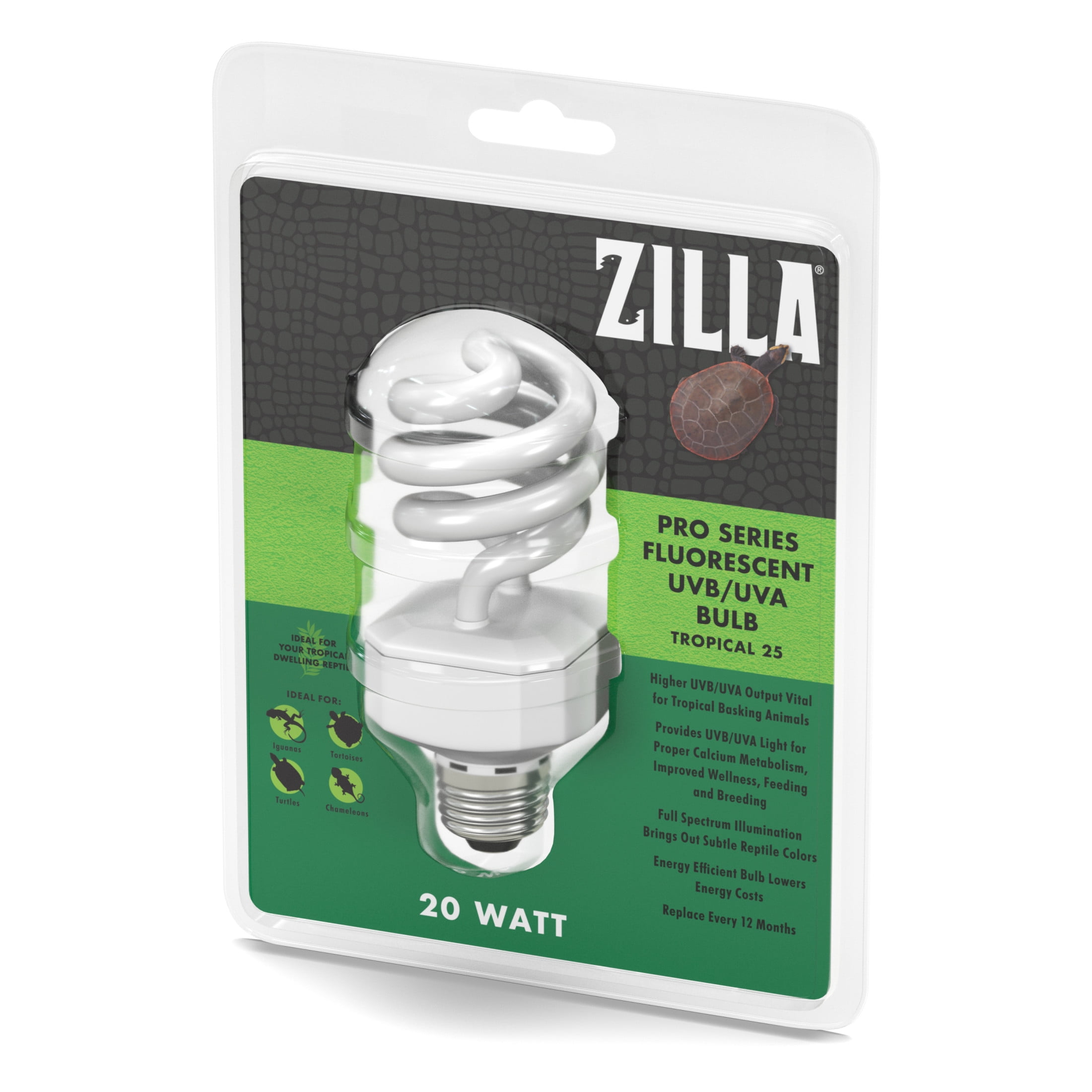 Zilla Fluorescent Coil Bulb Tropical 20 Watts - Walmart.com