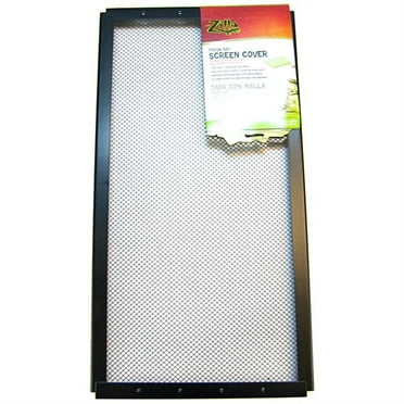 Zill Fresh Air Terrarium Screen Cover With Hinged Door, 30" x 12 ...