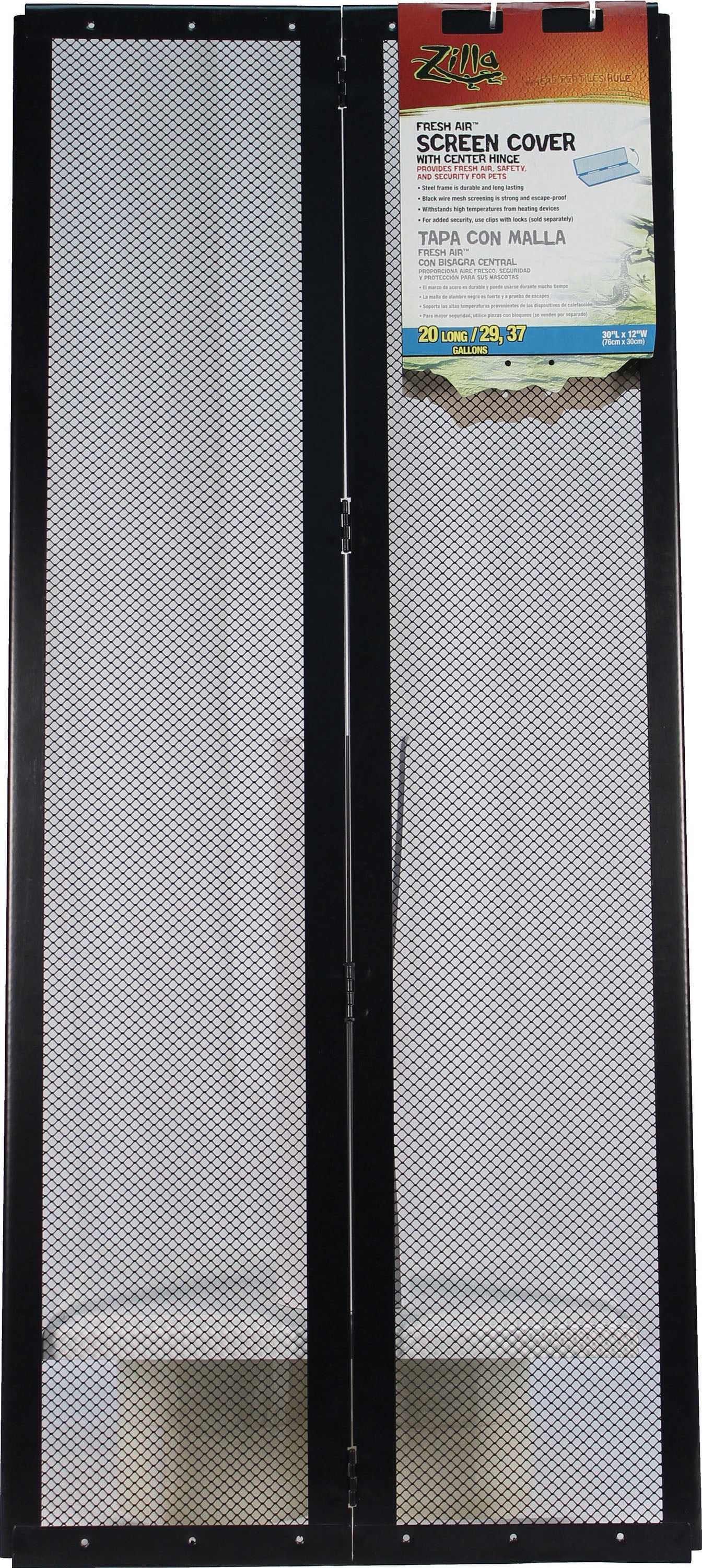 Zilla, Fresh Air Screen Cover, 30" x 12", Center Hinge - Walmart.com