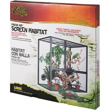 Zilla Tropical Reptile Vertical Starter Kit with Mini Halogen Lighting (ECOM) - Walmart.com
