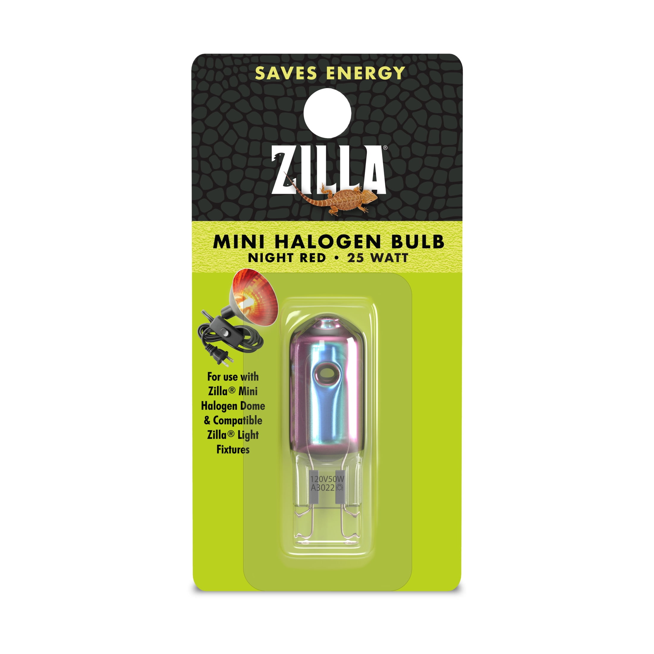 Zilla Mini Halogen Bulb Night Red 25 Watt - Walmart.com
