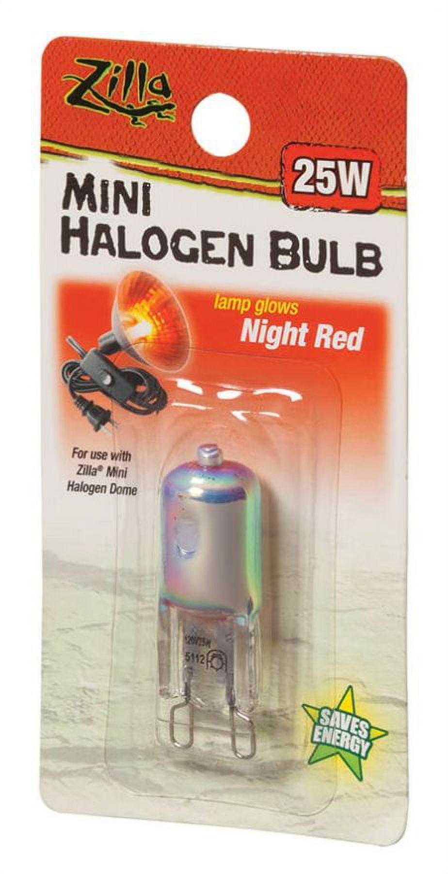 Zilla Mini Halogen Bulb - Night Red [Reptile, Lighting Incandescent ...