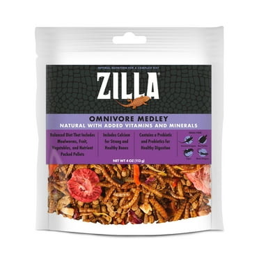 Predator Foods Bulk Mealworms + Wheat Bran - 1000 Count (3/4"-1 ...