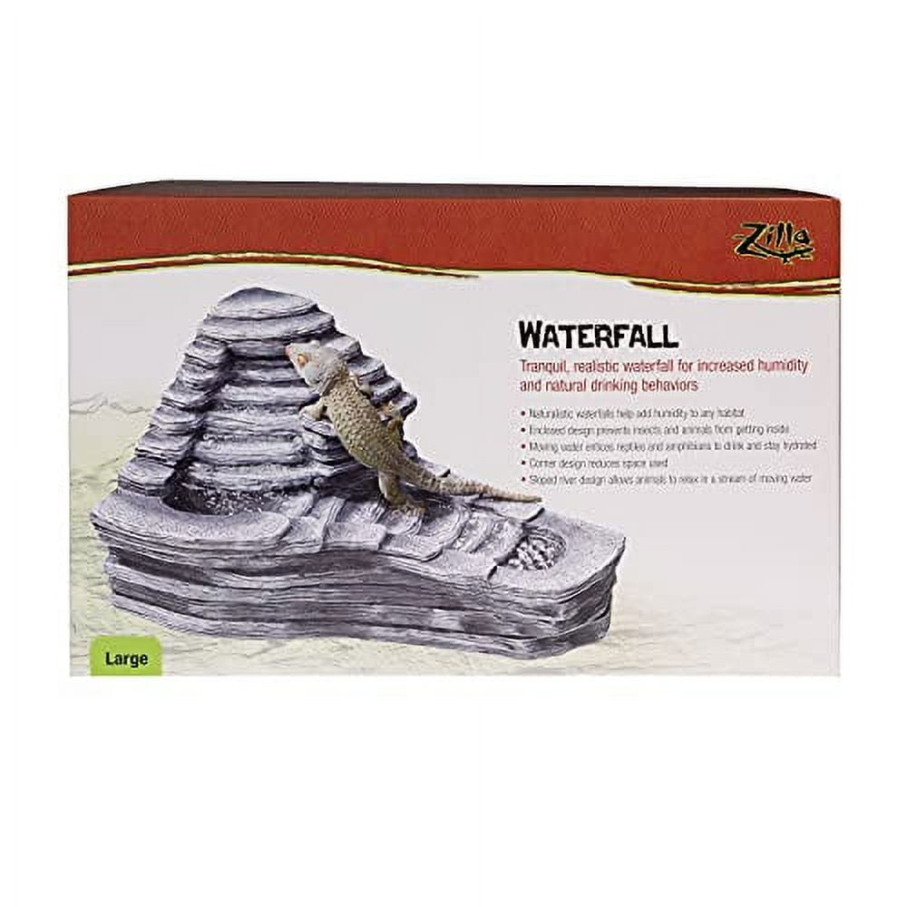 Zilla Pet Reptile Terrarium Waterfall Décor, Large - Walmart.com
