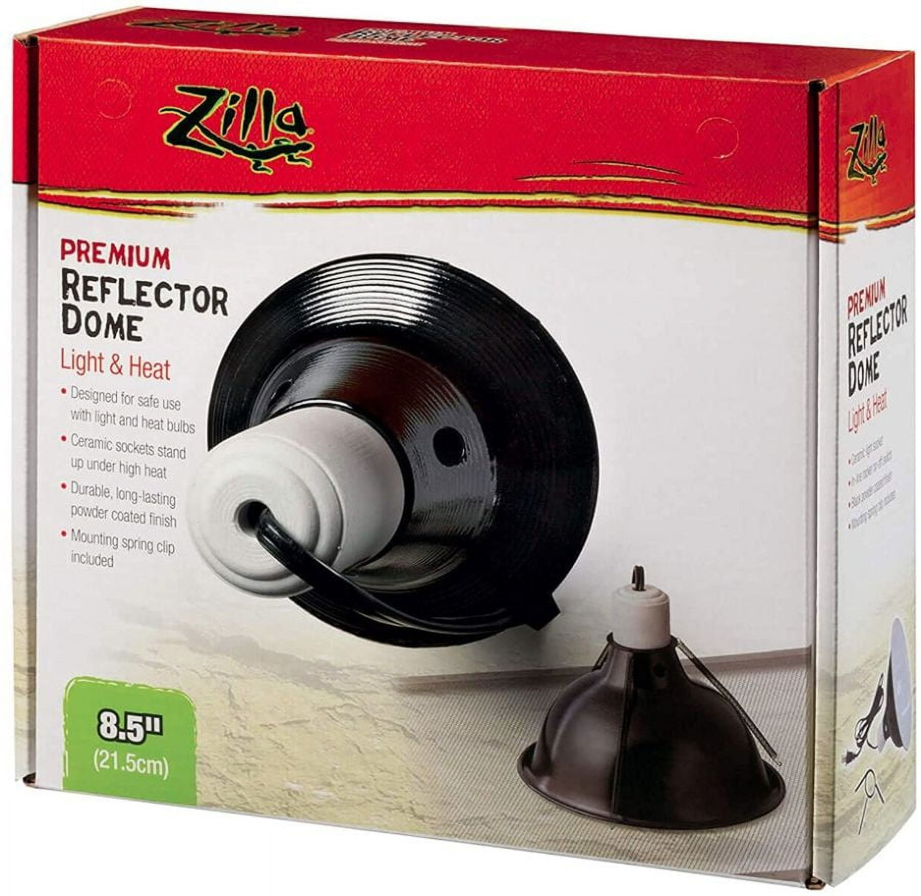 Zilla Premium Reflector Dome - Light & Heat [Reptile, Reflectors ...