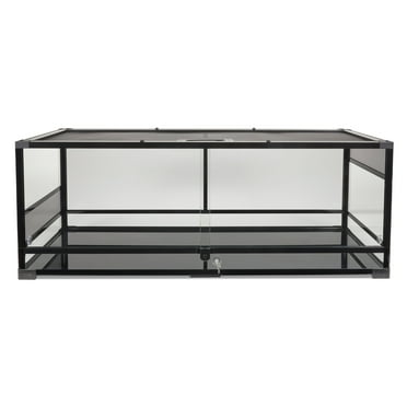 Zilla Front Opening Terrarium for Lizards and Snakes, Black, 18x18x25in ...