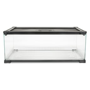 Zilla Front Opening Terrarium for Lizards and Snakes, Black, 18x18x25in ...