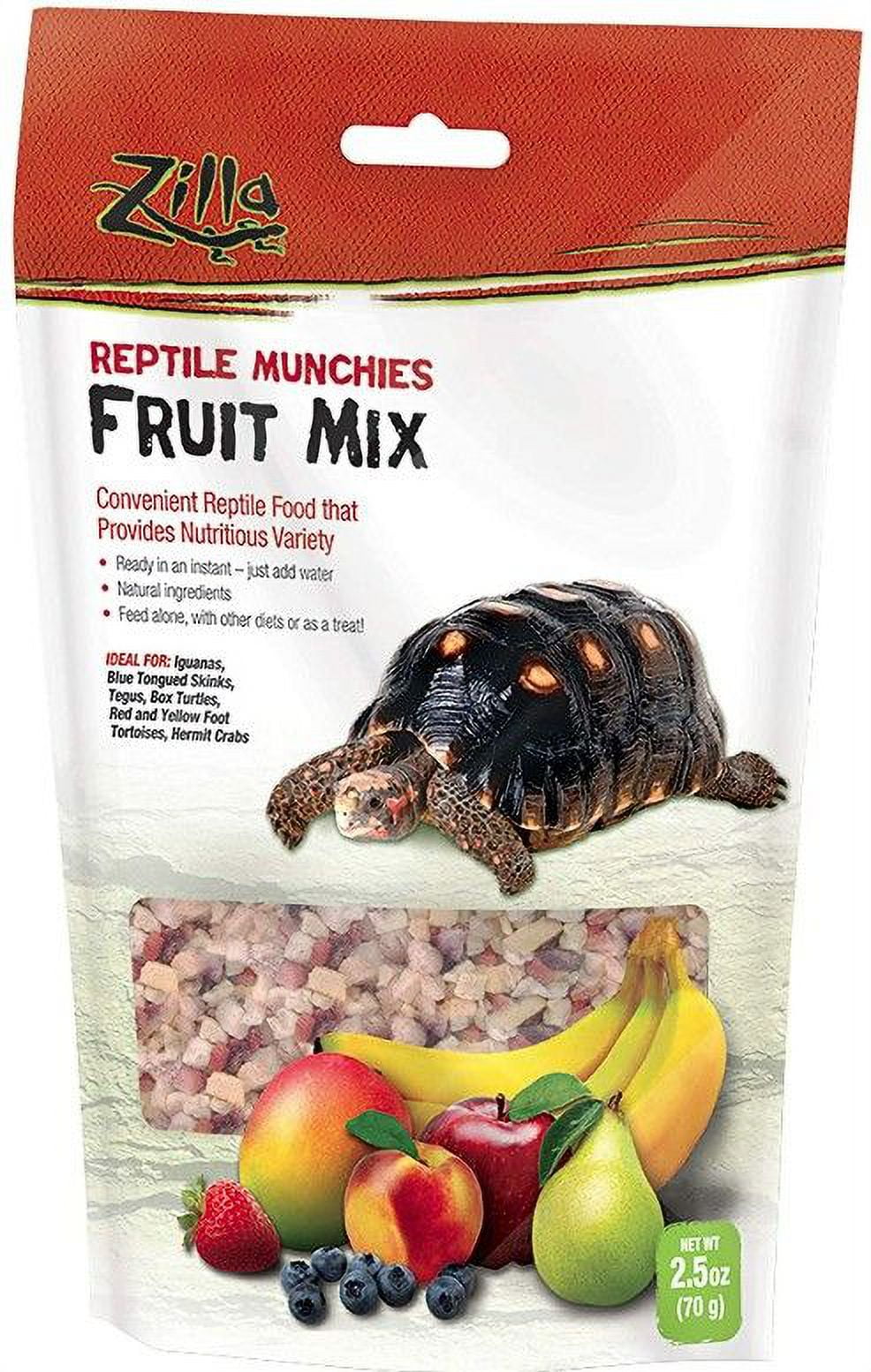 Zilla Reptile Munchies - Fruit Mix [Reptile, Foods Dry] 2.5 oz ...