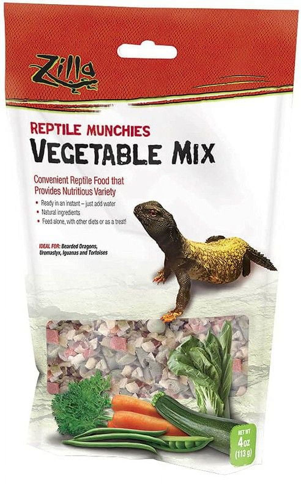 Zilla Reptile Munchies - Vegetable Mix [Reptile, Foods Dry] 4 oz ...