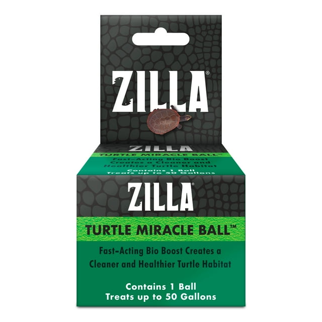 Zilla Turtle Miracle Ball, Aquarium Water Conditioner, Up to 50 Gallons ...