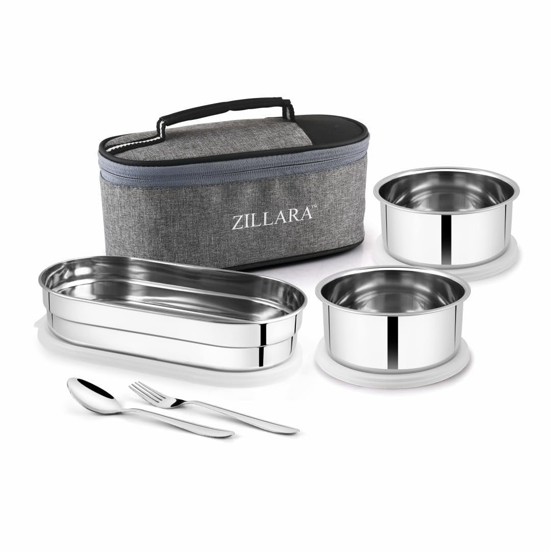 Zillara Fresh Meal Pro Lunch Box for Men Women Office School College 2 ...