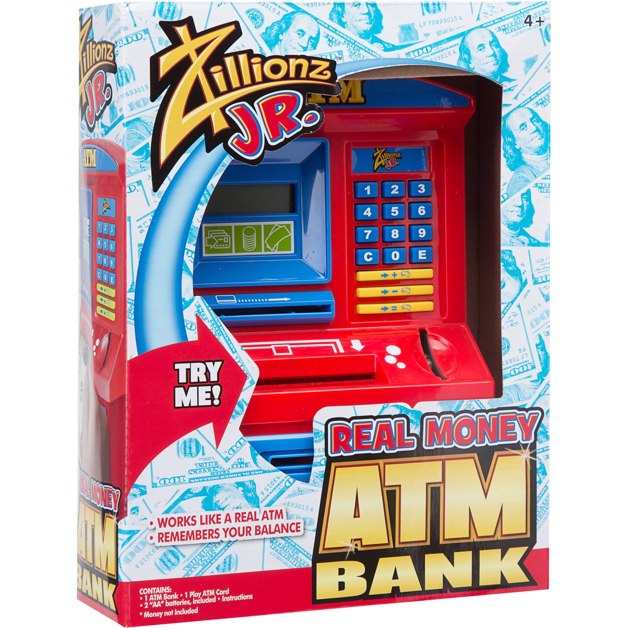 Zillionz Jr. Real Money ATM Bank - Walmart.com