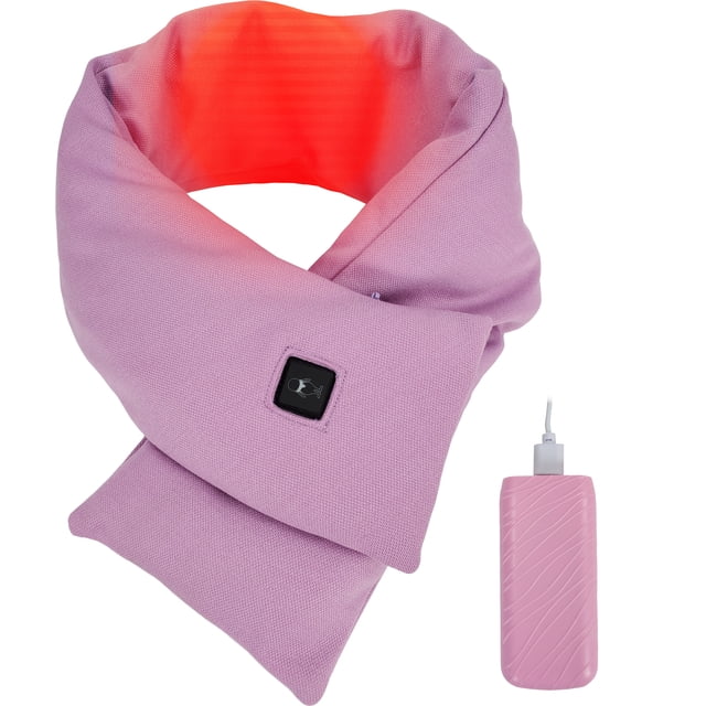 Zillywood heated scarf for winter. Electric heated neck scarf for women ...