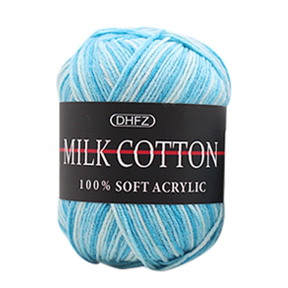 Ziloco Chunky Multicolor Milk Cotton Yarn, 1.76 oz, Soft Baby Crochet ...